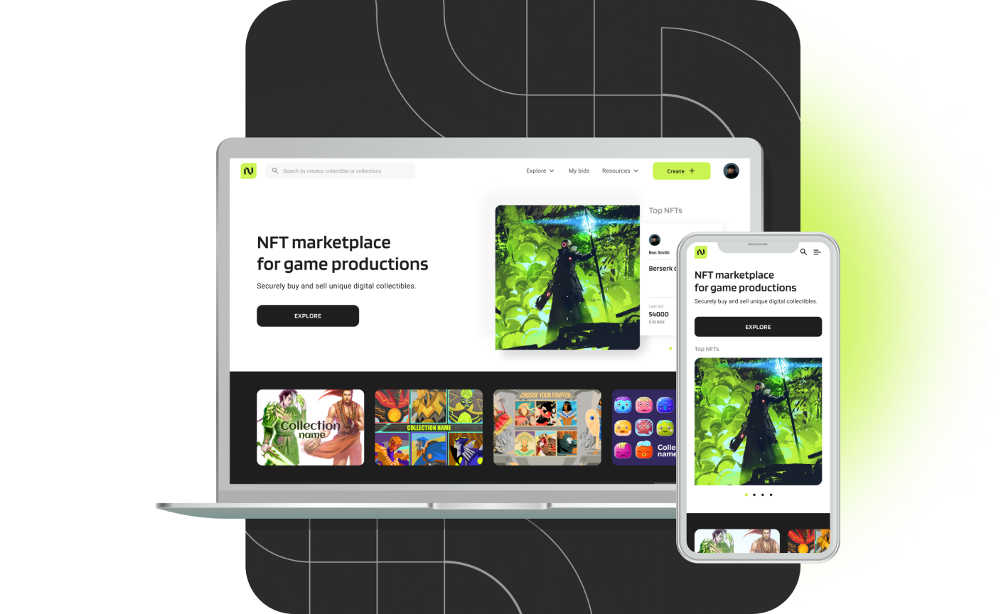 An NFT Marketplace made exclusively for gamers and game producers