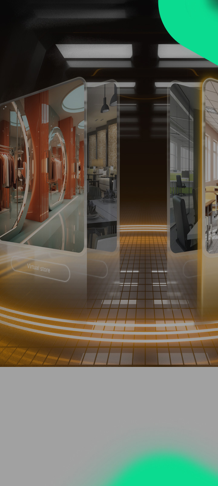 Custom metaverse 3D space development services from Aetsoft