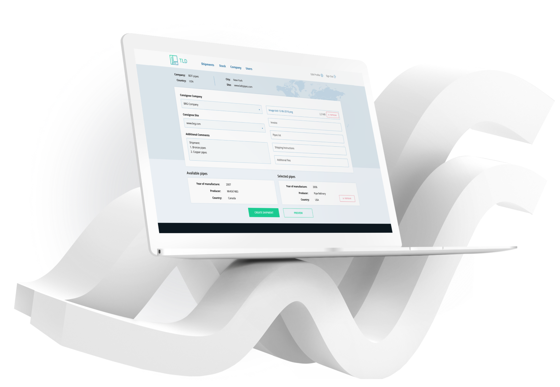 Pipe trading platform by Aetsoft
