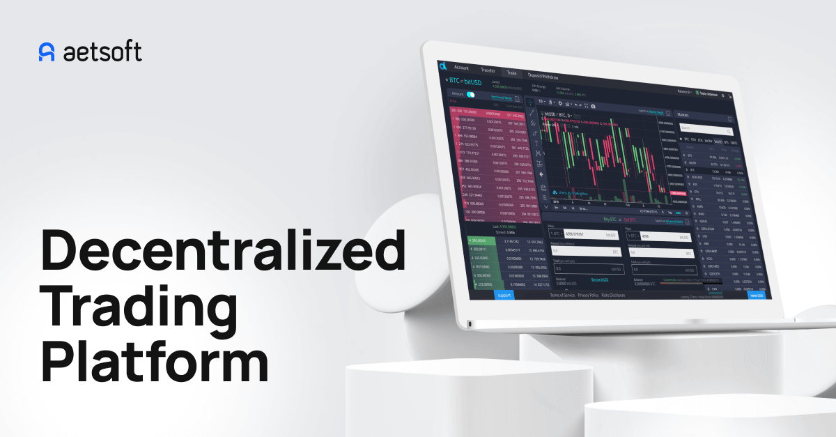 Decentralized trading platform by Aetsoft