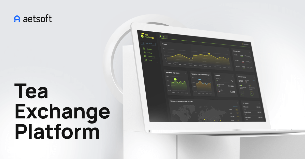 Tea exchange platform by Aetsoft